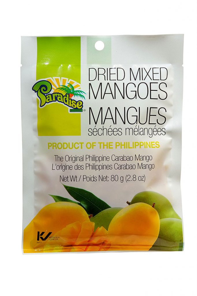 Paradise Brand Dried Mixed Mangoes 80g - profoodcorp.com
